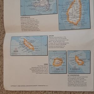 Other | Vintage 1981 Map Of The West Indies | Poshmark